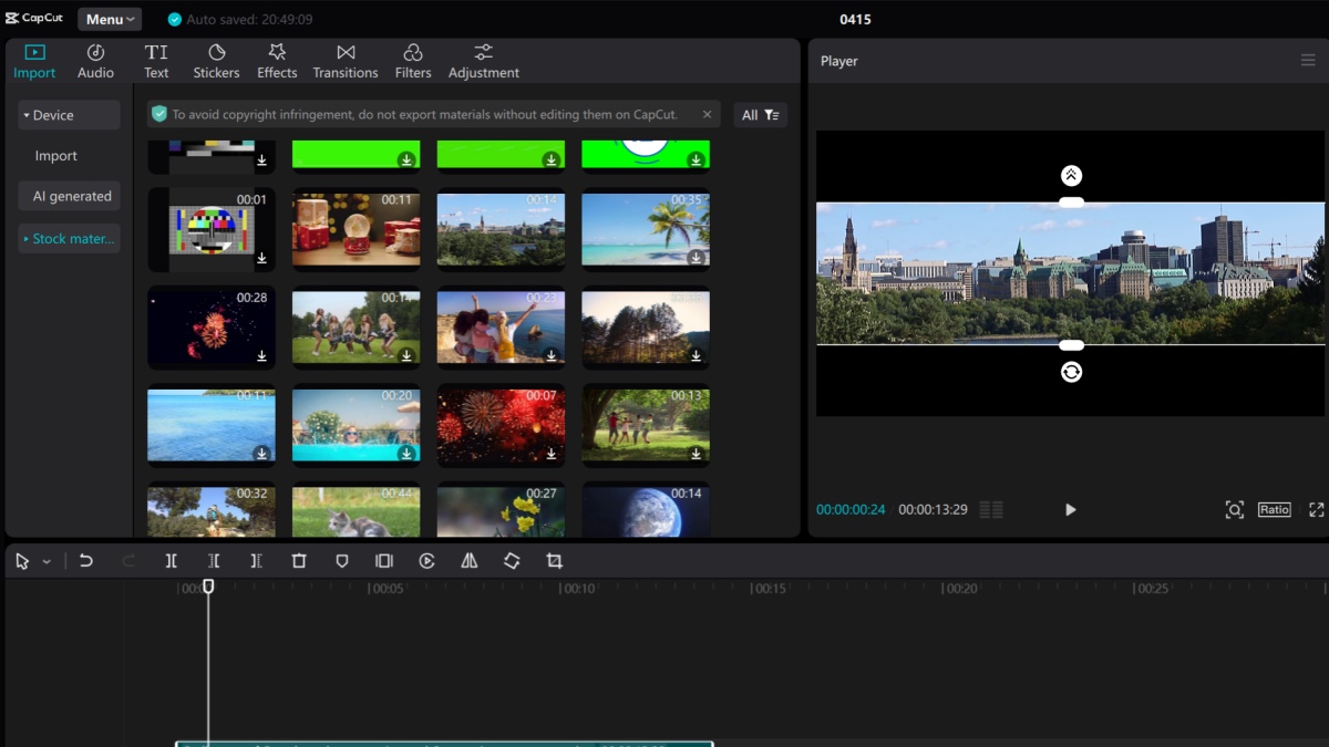 Cách ghép 4 video thành 1 khung trên CapCut PC dễ nhất